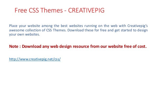 Free Css Themes
