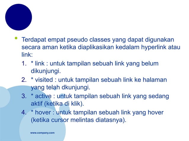 Internal and eksternal style in cascading style sheet | PPT