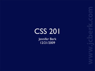 CSS 201 | PPT
