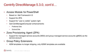 What's New in Centrify Server Suite 2016 | PPT