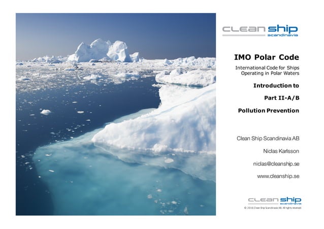 IMO Polar Code - Environmental factors and Regulations | PDF