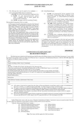 FEDERAL PUBLIC SERVICE COMMISION , ISLAMABAD : RULES FOR CCS EXAM ...