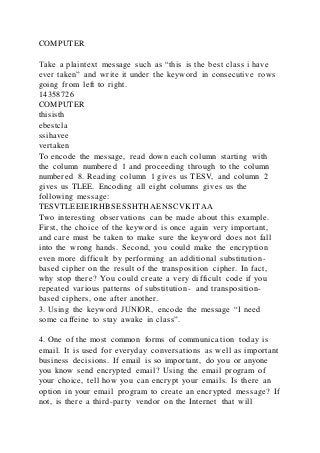 CSS 220 Module 4 HomeworkThink about how many messages are sent | PDF