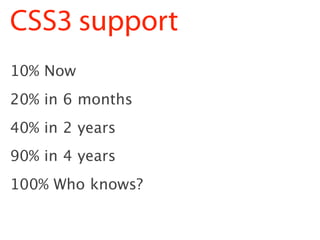 Progressive enhancement with CSS3 | PPT