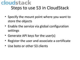 CloudStack S3 | PPT