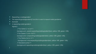 CSS3 : Animation ,Transitions, Gradients | PPT
