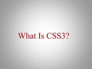 Css3 | PPTX