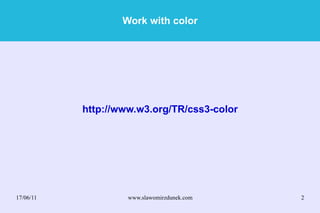 Css3 color | PPT