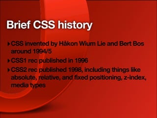 CSS3: stay tuned for style | PPT