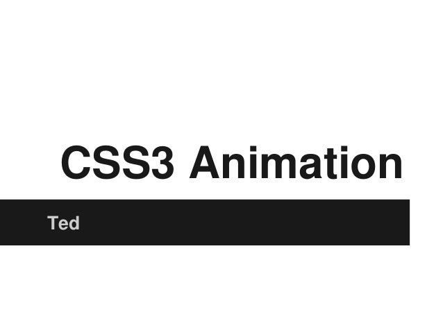 Css3 Animation