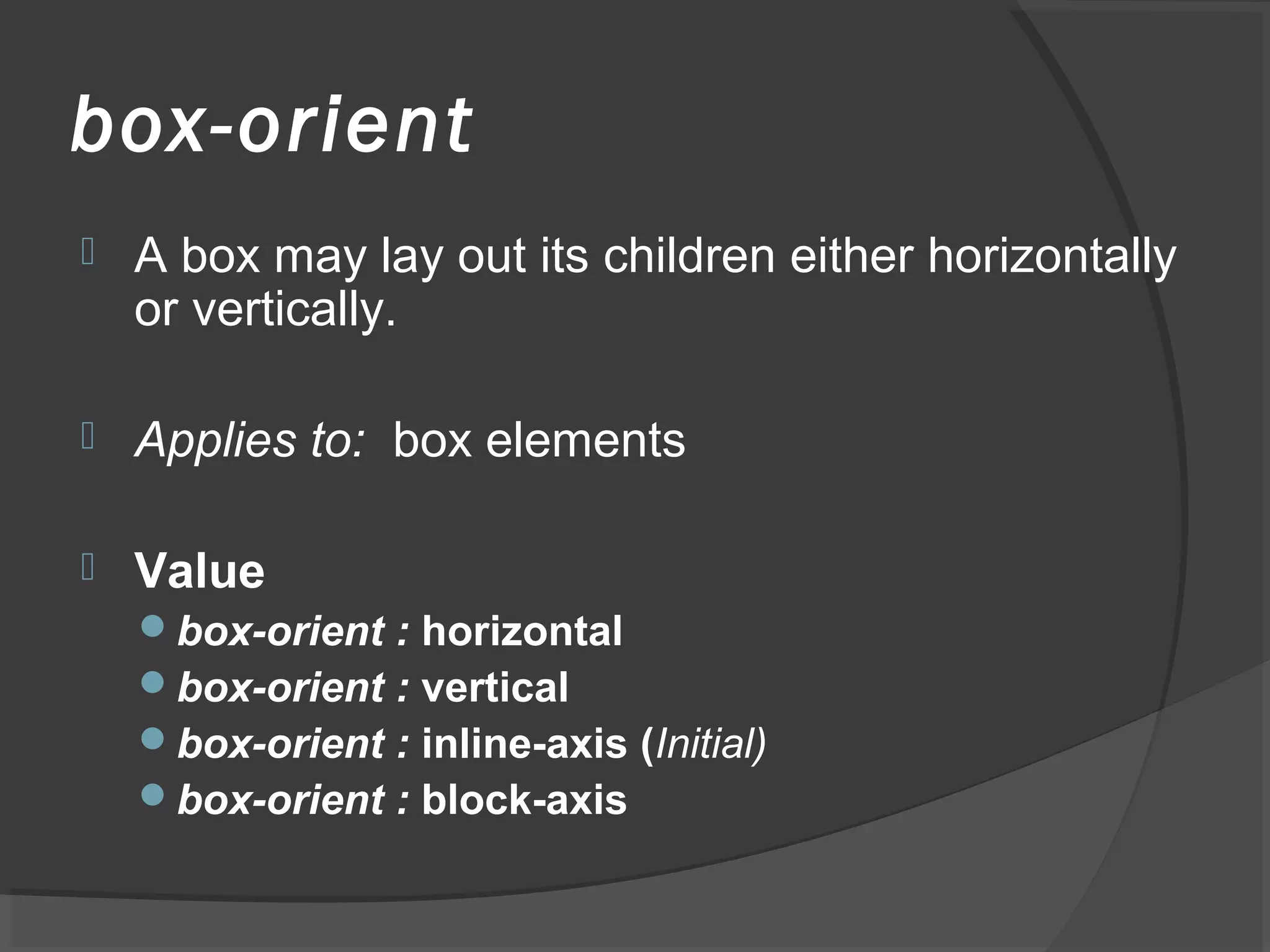 Css3 Flexible Box Layout | PPT | Internet | Computing