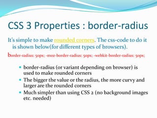 Css 3 overview | PPT