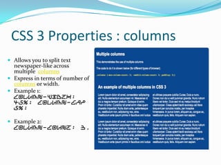 Css 3 overview | PPT