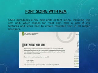 CSS3 Text Effect and Typography Tutorials | PDF | Web Design and HTML | Internet