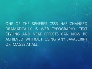 CSS3 Text Effect and Typography Tutorials | PDF | Web Design and HTML | Internet