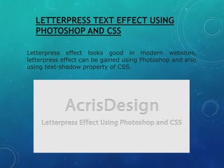CSS3 Text Effect and Typography Tutorials | PDF | Web Design and HTML | Internet
