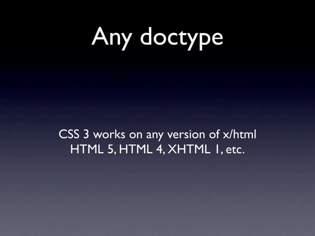 Css3 transitions and animations + graceful degradation with jQuery | PPT