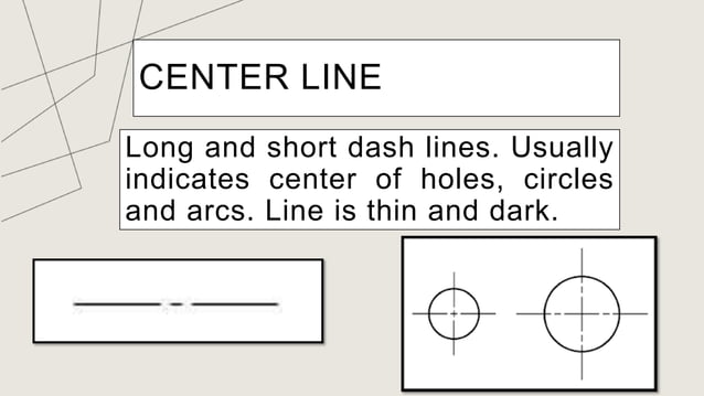 TECHNICAL DRAFTING: ALPHABET OF LINES.pptx | Drawing and Sketching ...