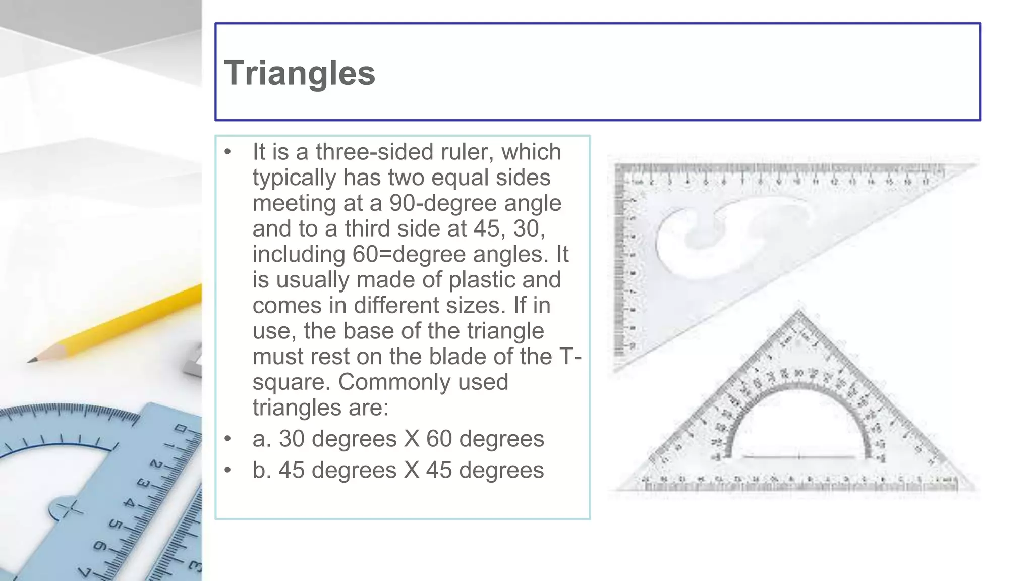 Store Technical Drawings and Equipment/ Instruments.pptx