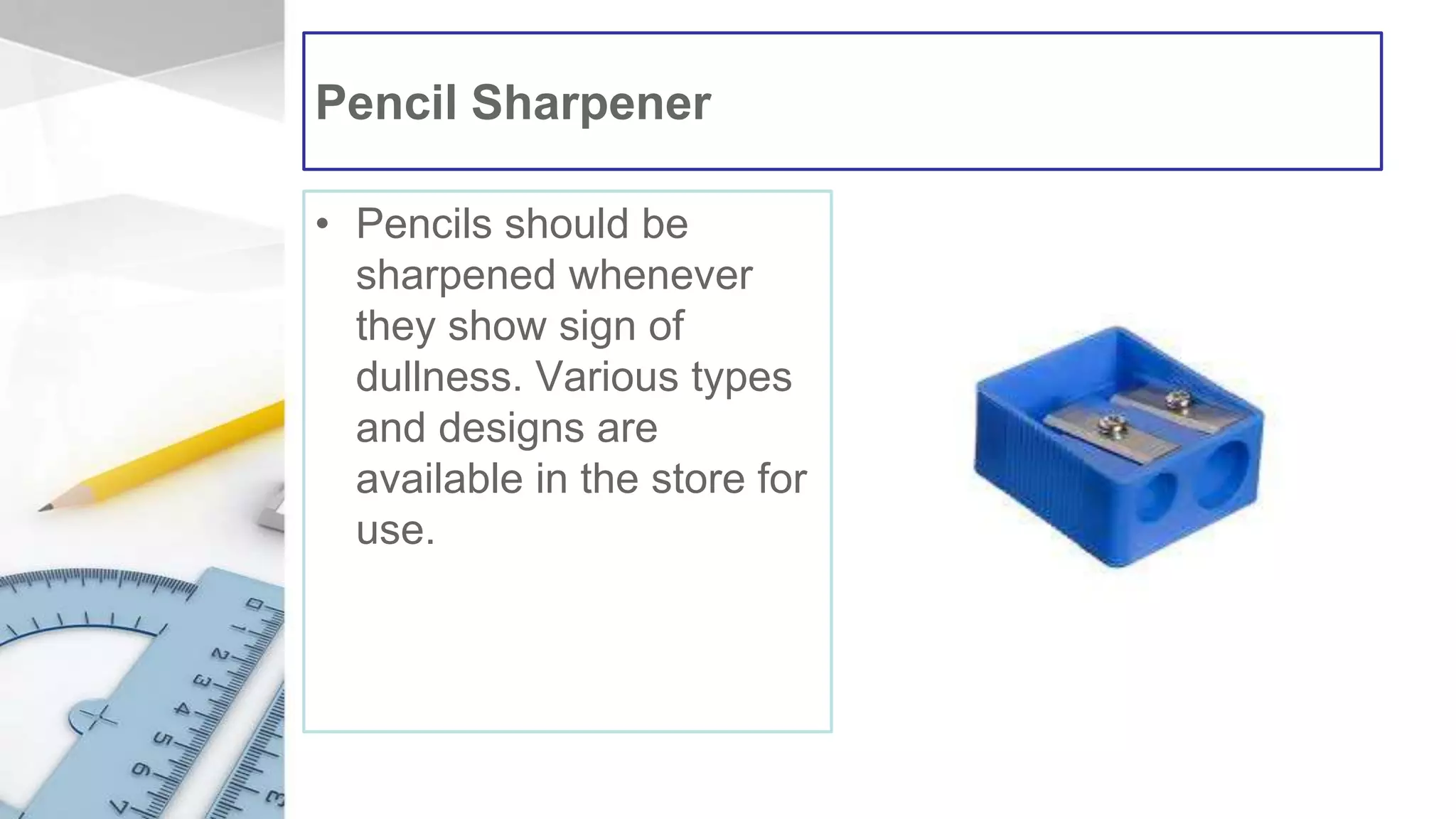 Store Technical Drawings and Equipment/ Instruments.pptx