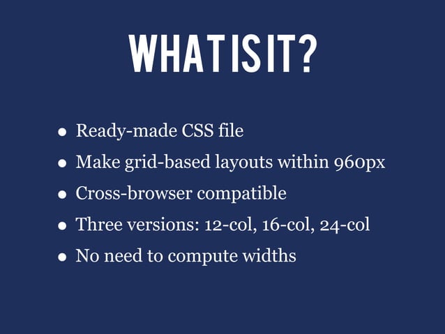 960 Grid System | PDF