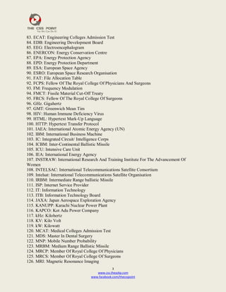 CSS Abbreviation for the most tough examination | PDF
