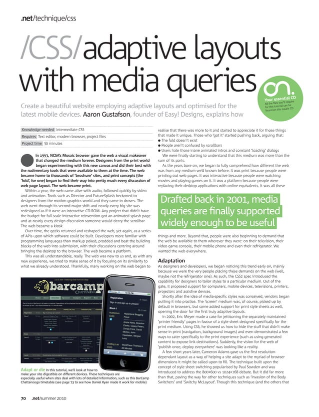 Css Adaptive Layouts With Media Queries Pdf