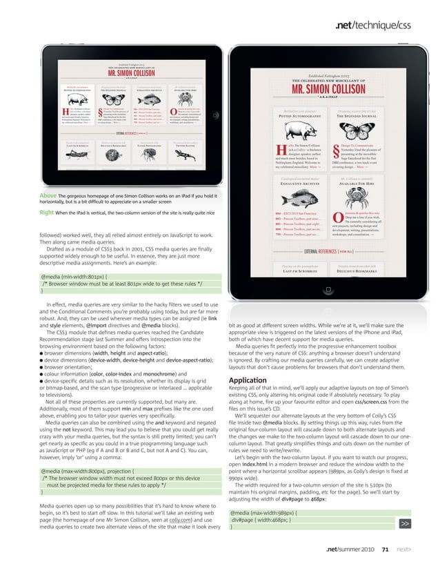 CSS Adaptive Layouts with Media Queries | PDF