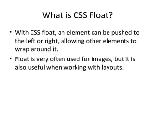 Css advanced – session 4 | PPT