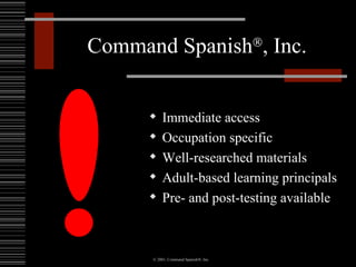 Command Spanish Power Point | PPT
