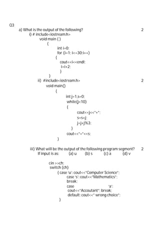 Sample Paper 2 Class XI (Computer Science) | PDF | Programming Languages | Computing