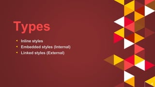 Css and its types | PPTX