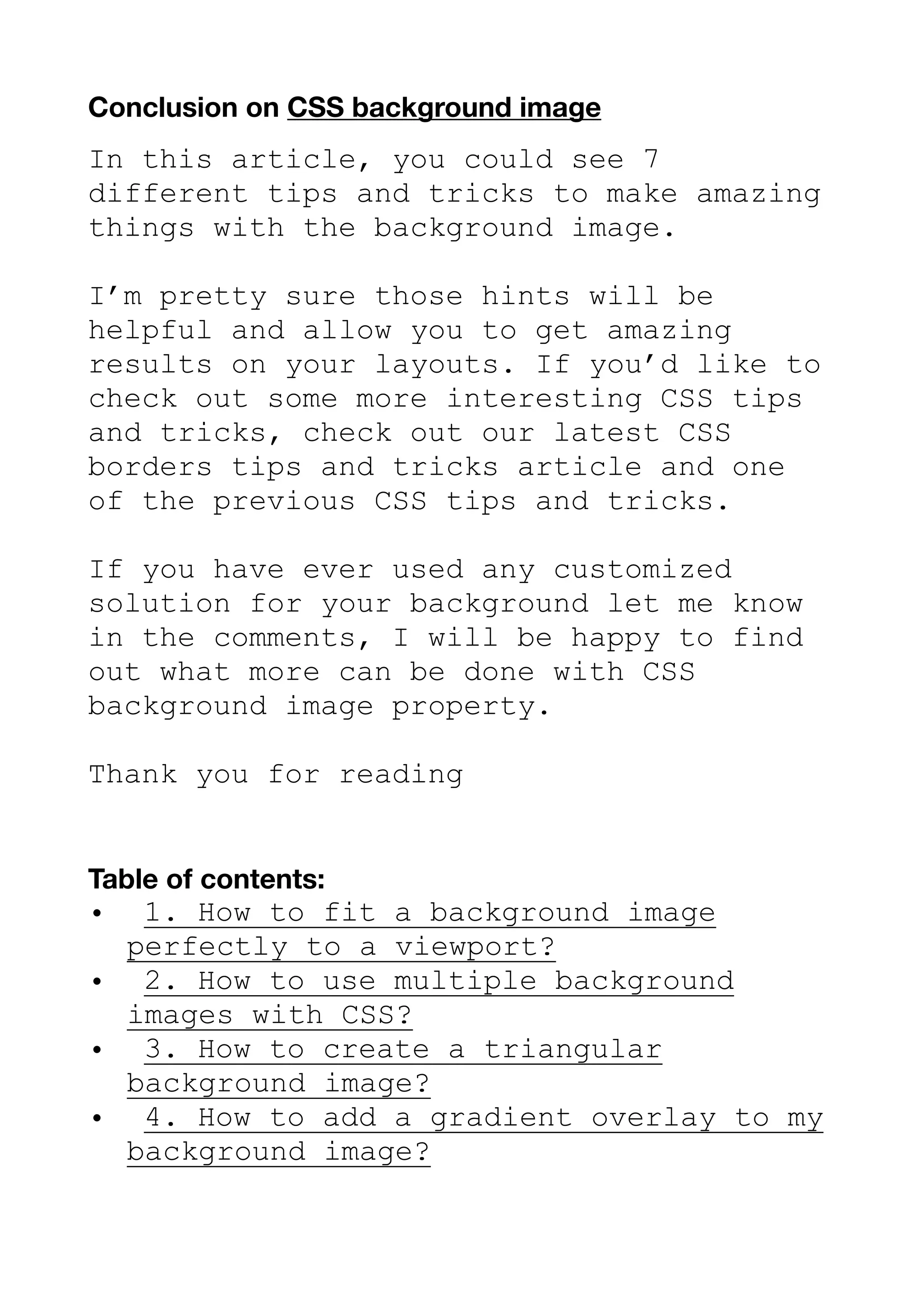 Css background image | PDF