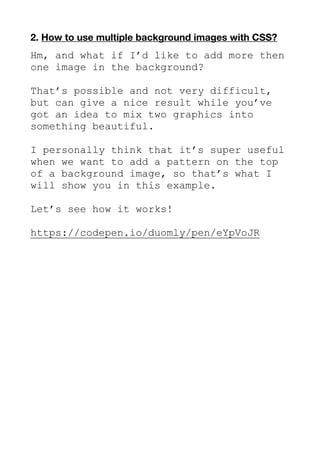 Css background image | PDF