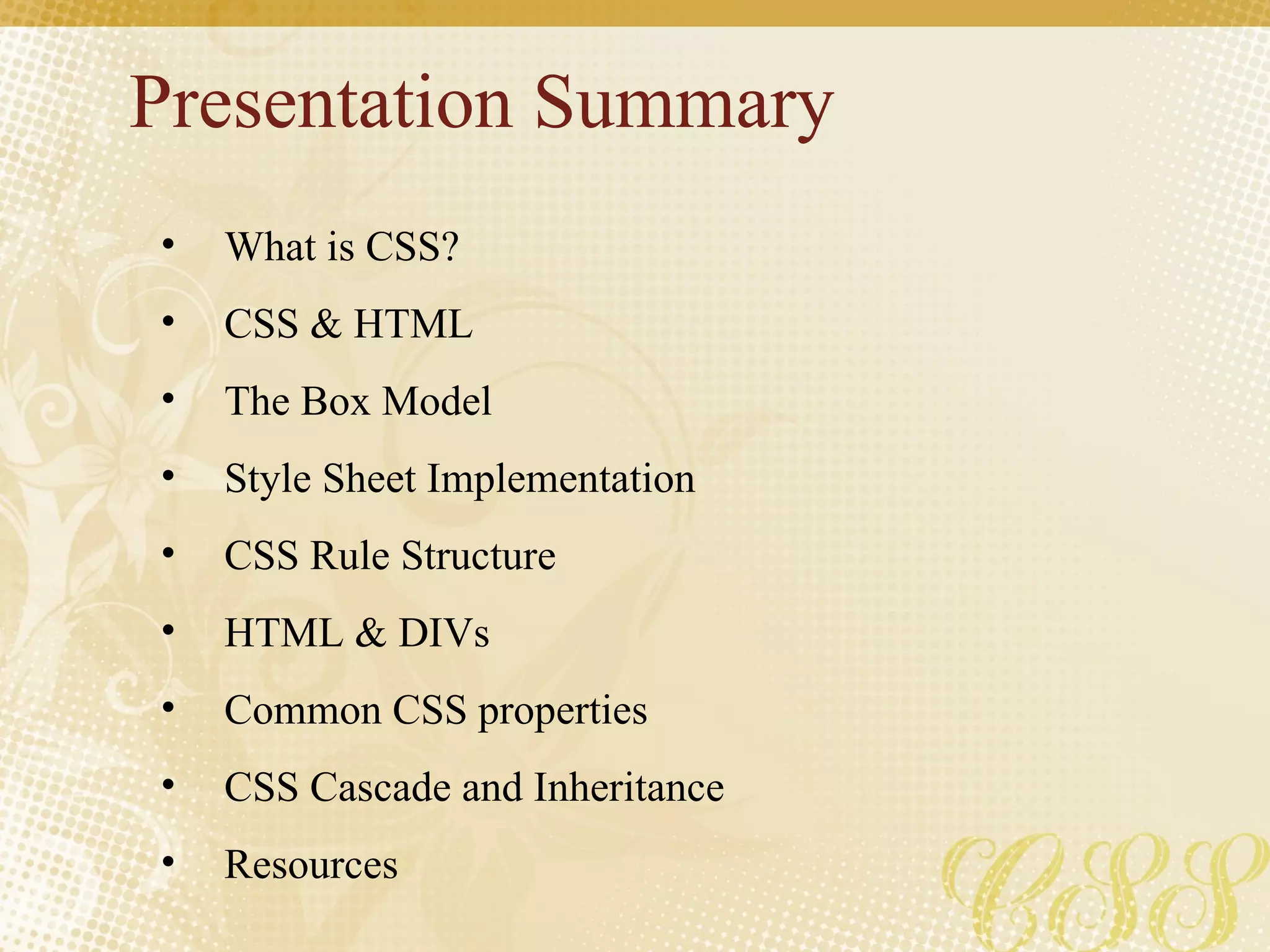CSS Basics | PPT