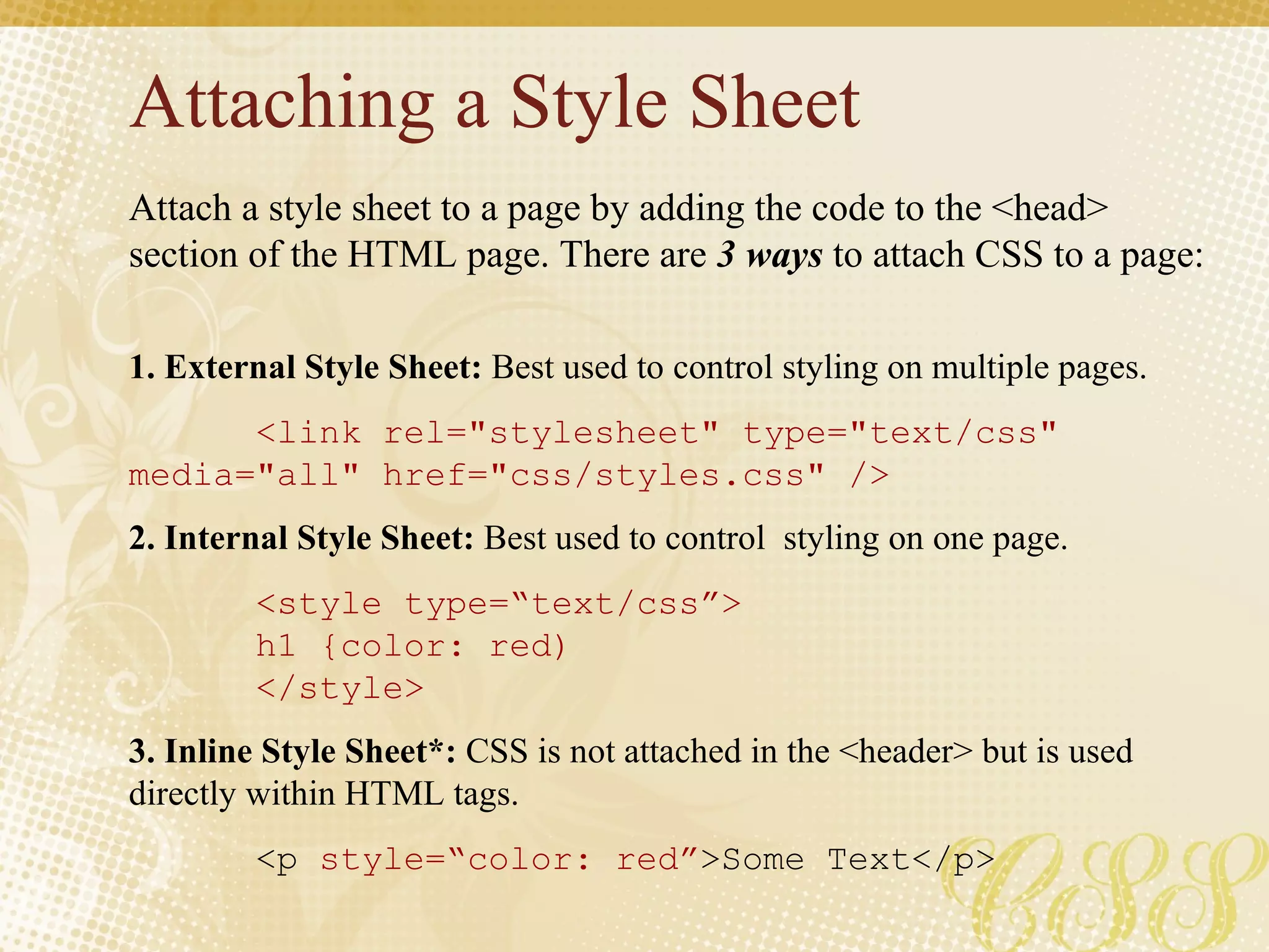 CSS Basics | PPT