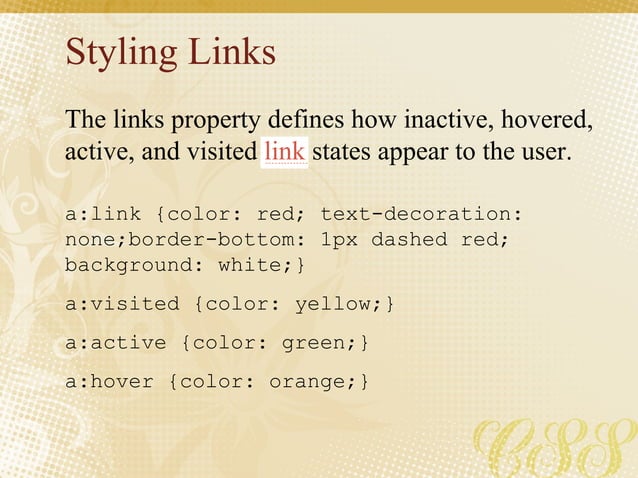 CSS Basics | PPT | Web Design and HTML | Internet