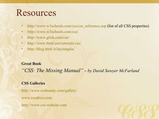 CSS Basics | PPT | Web Design and HTML | Internet