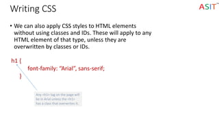 Css basics | PPTX | Web Design and HTML | Internet