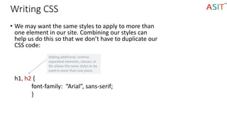 Css basics | PPTX | Web Design and HTML | Internet