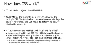 Css basics | PPTX | Web Design and HTML | Internet