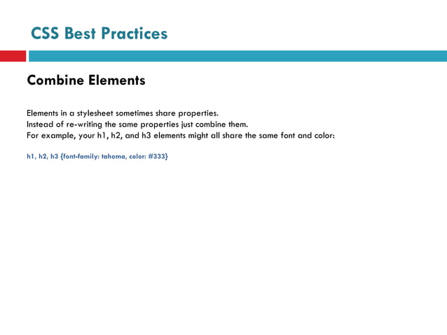 Css Best Practices | PPT