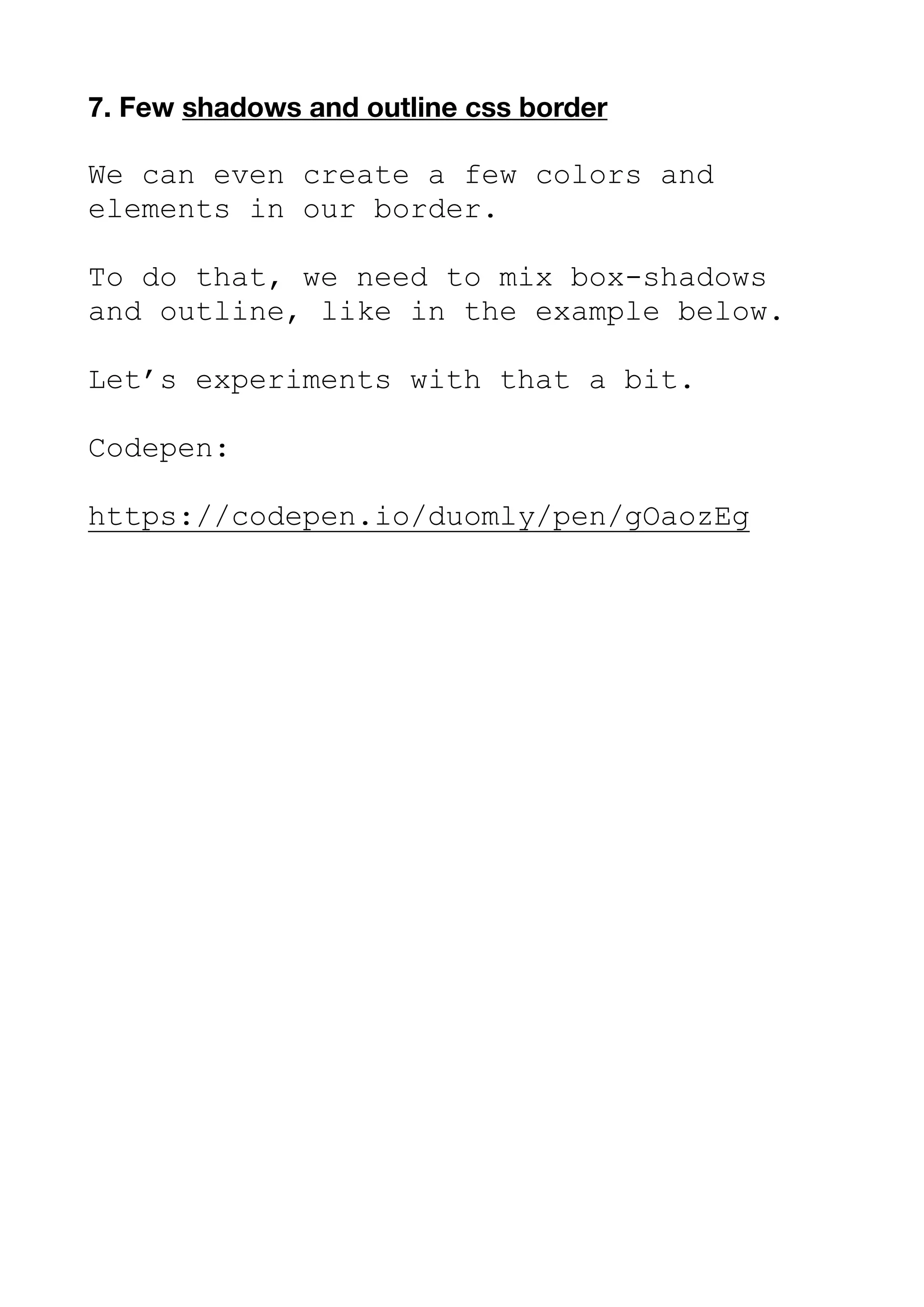 Css border examples | PDF