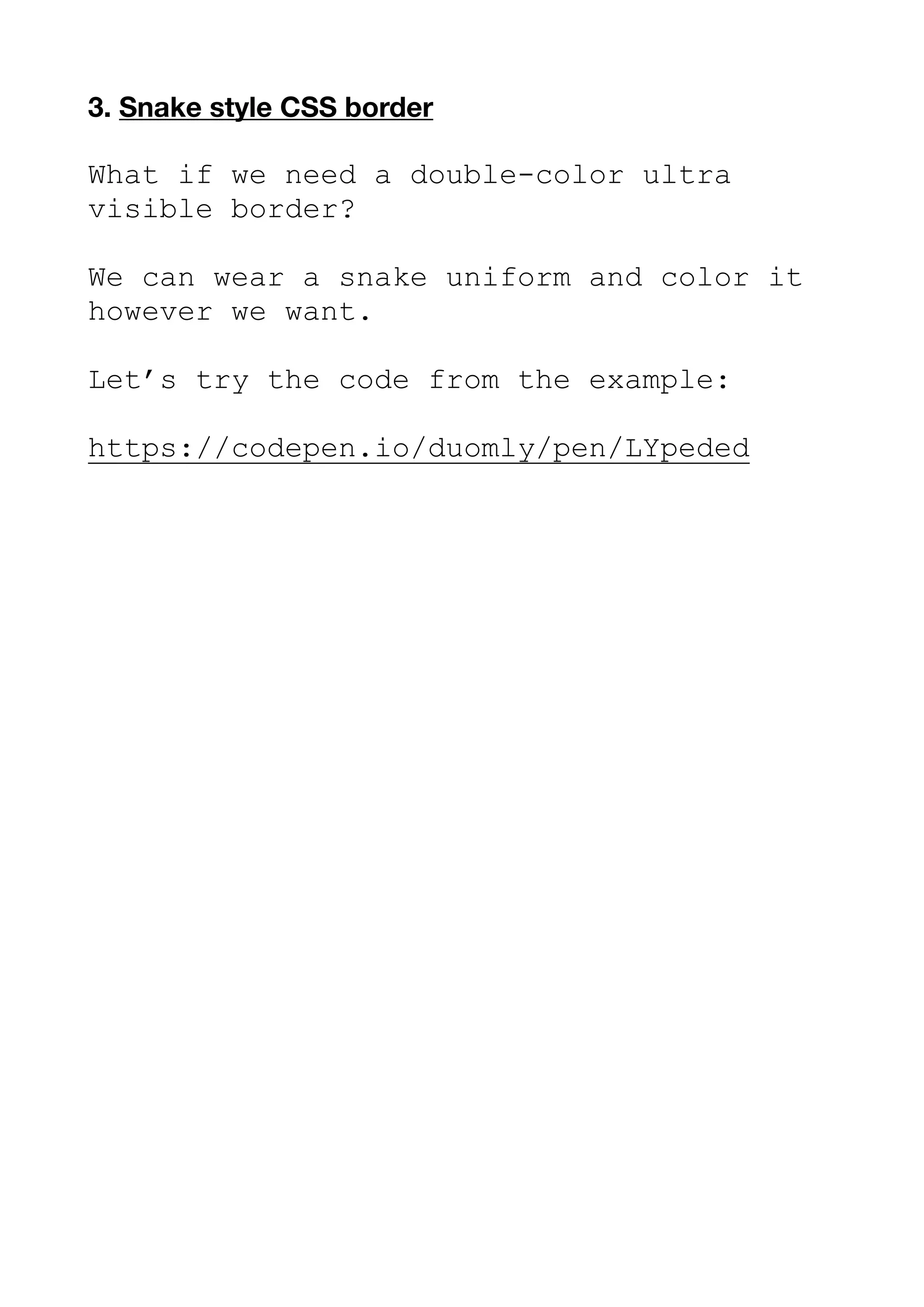 Css border examples | PDF