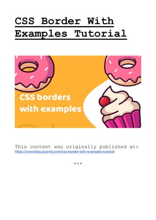 Css border examples | PDF