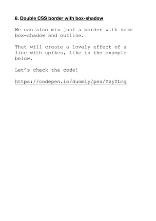 Css border examples | PDF