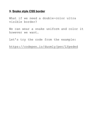 Css border examples | PDF