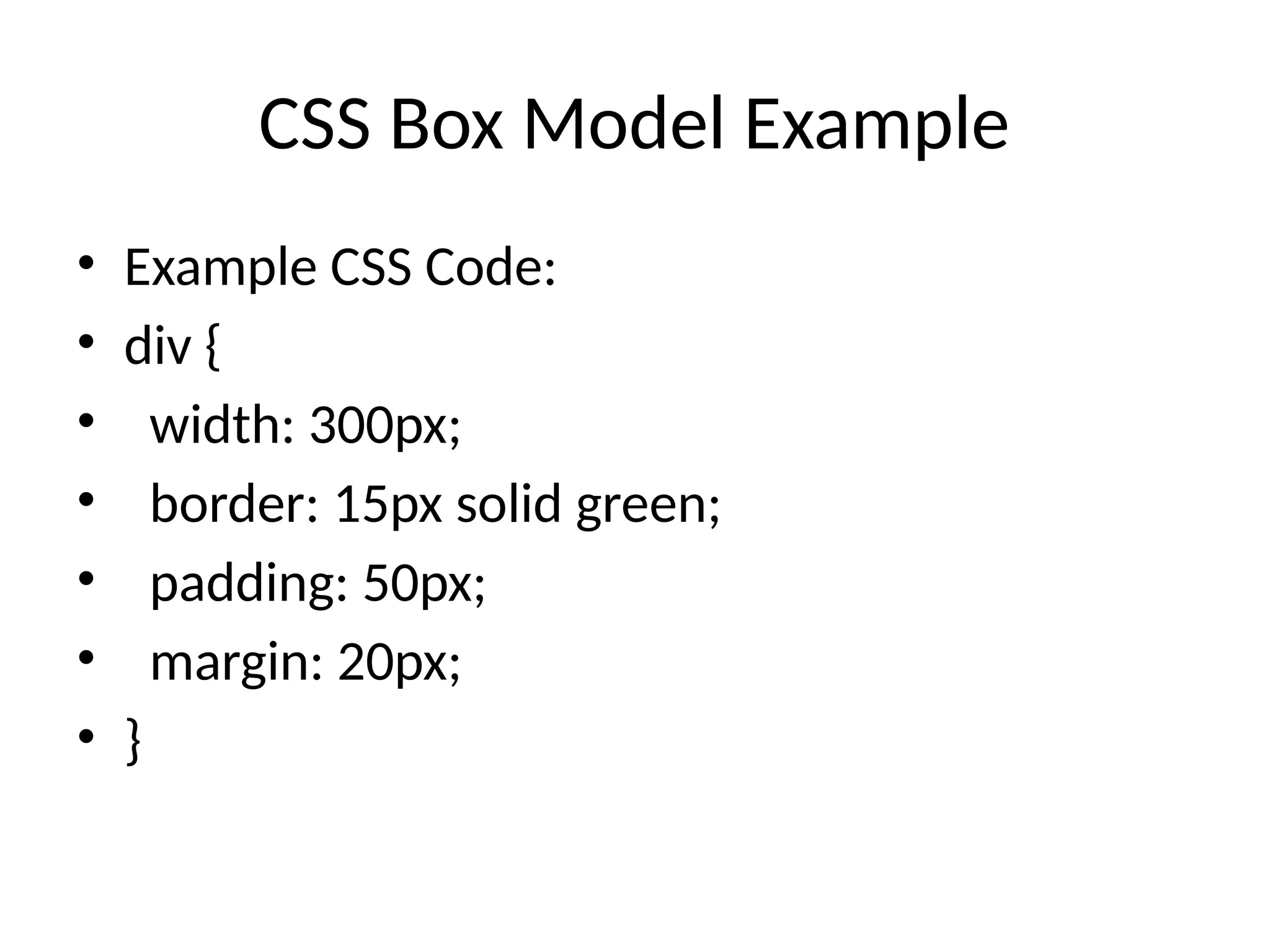 CSS Box Model Presentation. Concept of DIV | PPTX