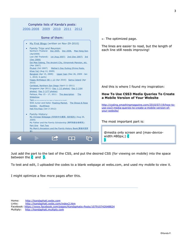 CSS can help the same webpage looks different on different devices | PDF
