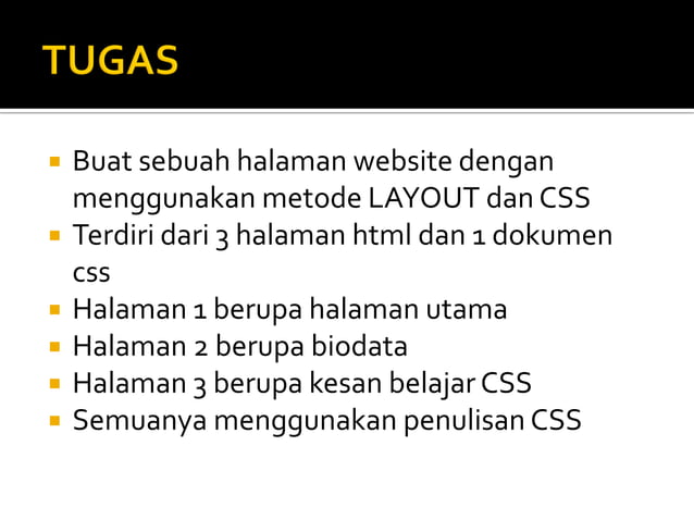 Belajar Css Cascading Style Sheet Ppt